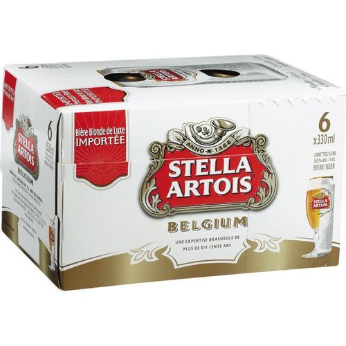 Stella Artois cans 6pcs 330ml | Shopee Singapore