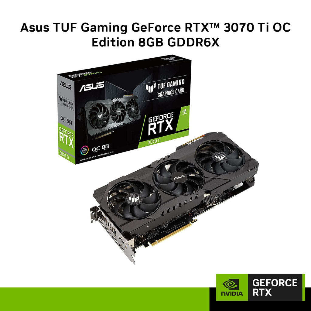 Asus TUF Gaming GeForce RTX 3070 Ti OC Edition 8GB GDDR6X Graphics Card ...