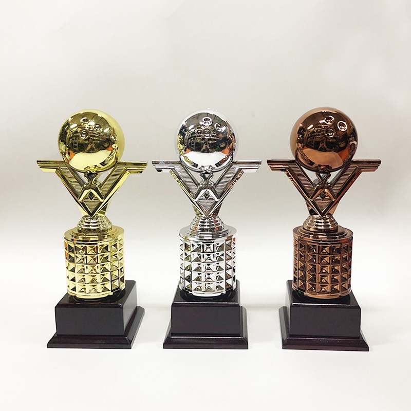 Trophy - Bowling Plastic Trophy Gold/Silver/Bronze for Event Souvenir ...