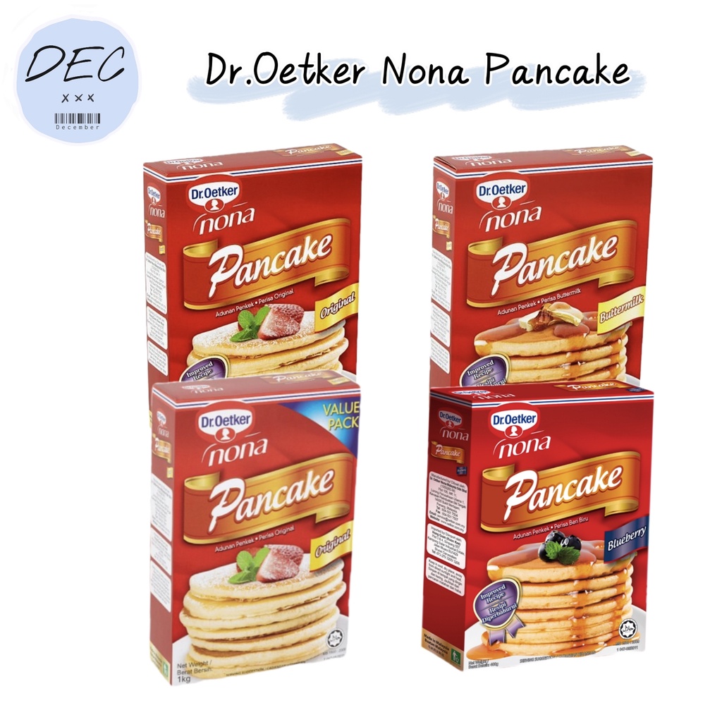 Dr.Oetker Nona Pancake Powder Original / Blueberry / Butter Milk 400g ...