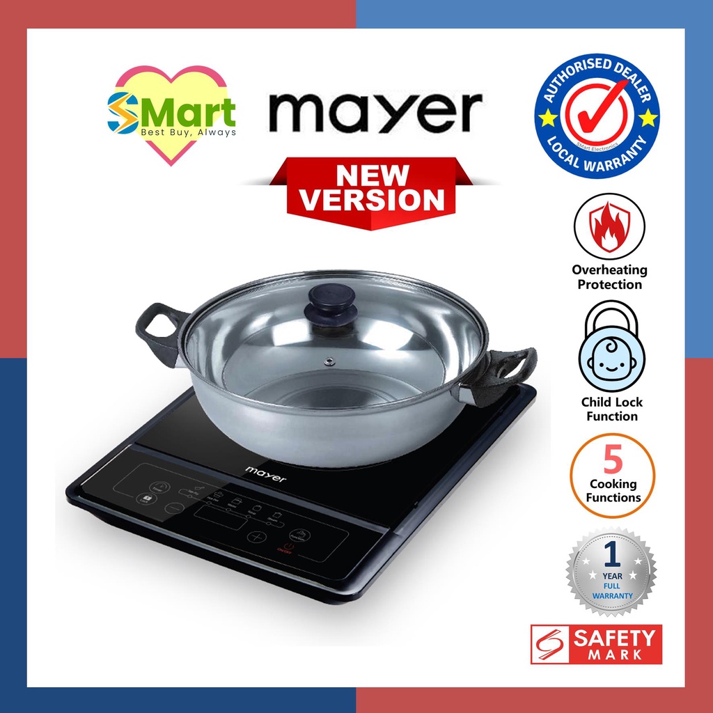 🔥FOC Pot🔥Mayer Induction Cooker [MMIC2050] | Shopee Singapore