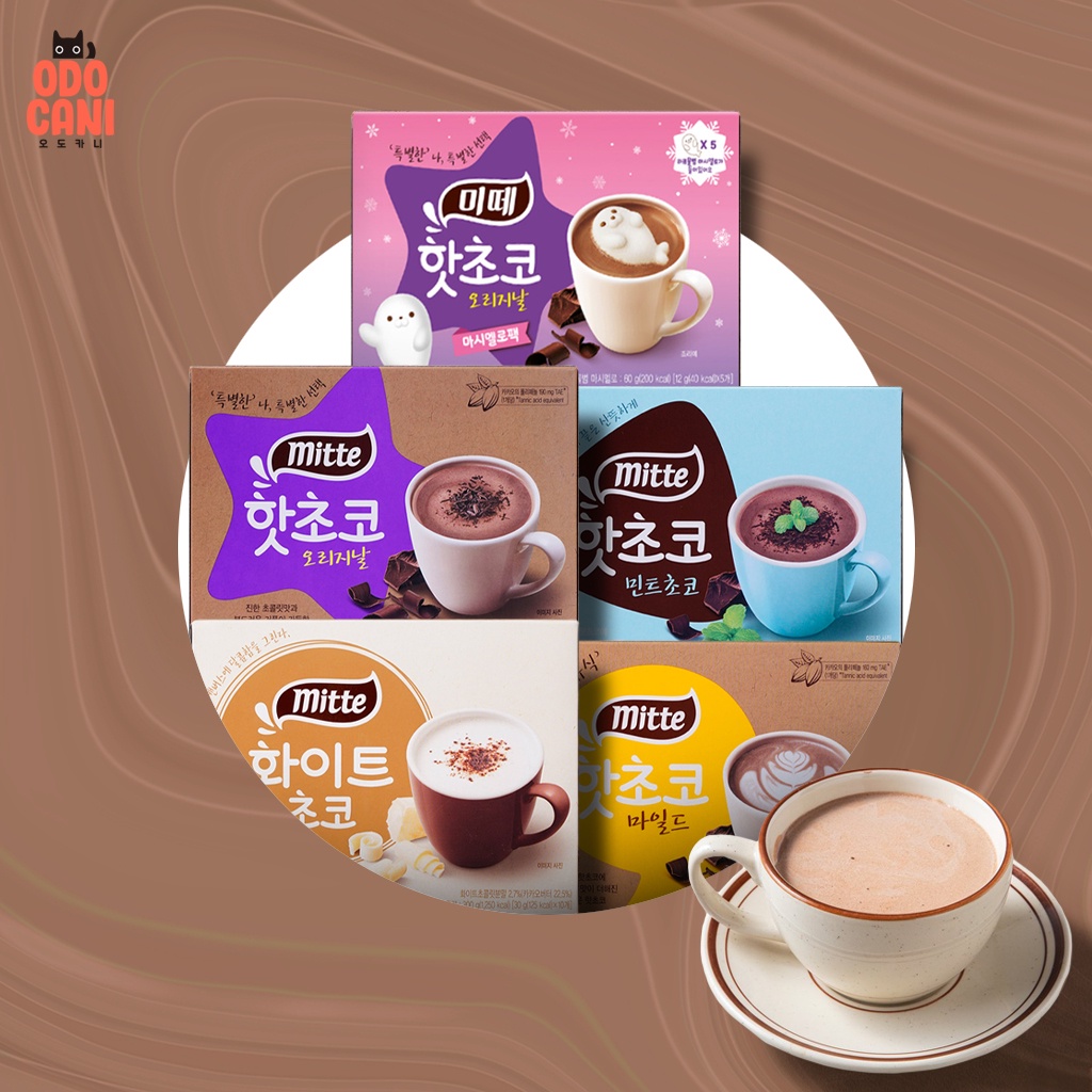 [ 10 Sticks ] Dongsuh Mitte Hot Chocolate Drink 4 Flavors ( Original ...