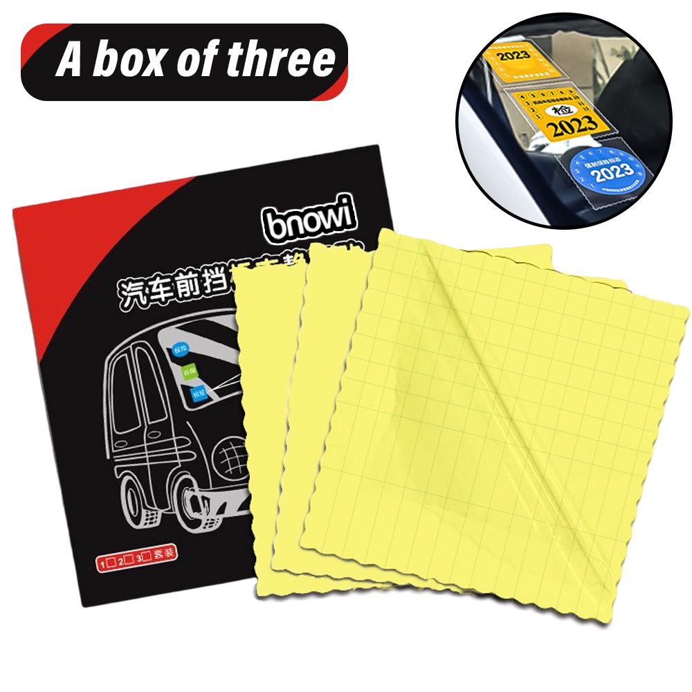 Car Windshield Electrostatic Sticker Annual Inspection Labels Auxiliary ...