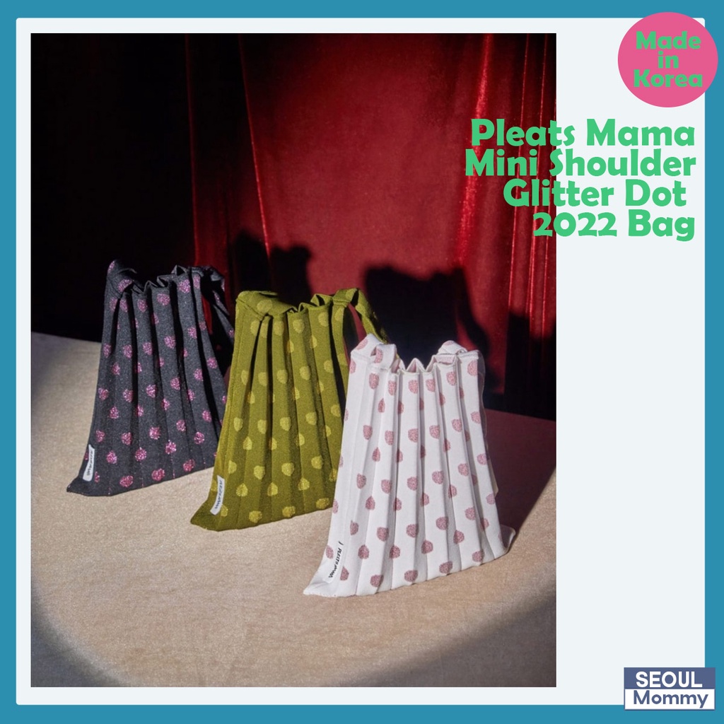 Pleats mama mini shoulder bag Glitter 2022 edition [eco friendly knit ...