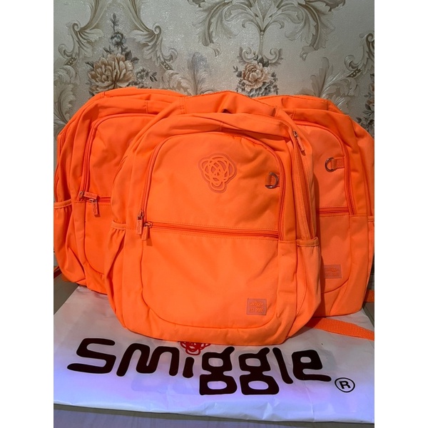 Smiggle NEON BACKPACK (ORANGE) | Shopee Singapore