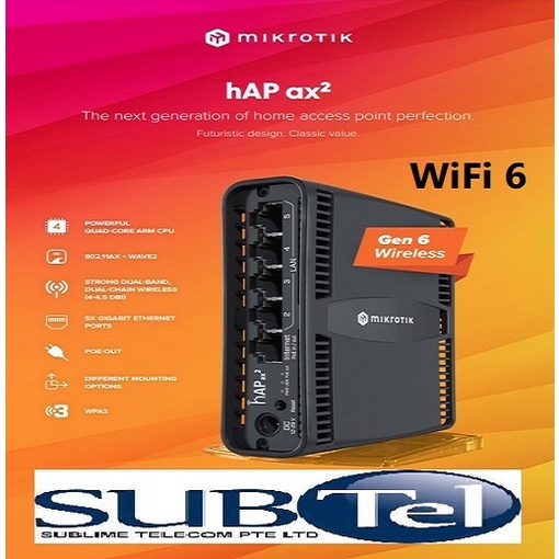 hAP ax2 Mikrotik C52iG-5HaxD2HaxD-TC Wifi 6 ax Dual Band WPA3 Router | Shopee Singapore