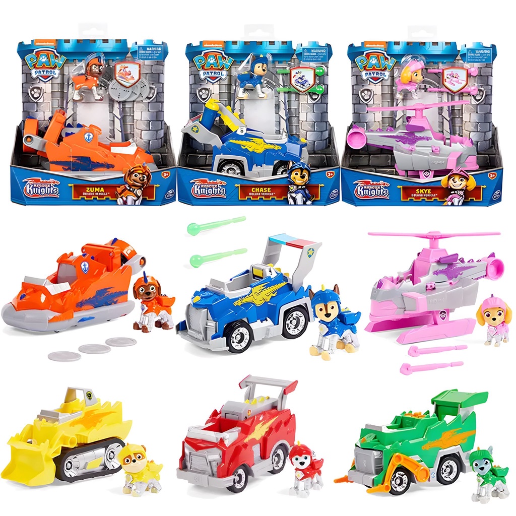 [SG] Paw Patrol Rescue Knights Deluxe Themed Vehicle, Spin Master Paw ...