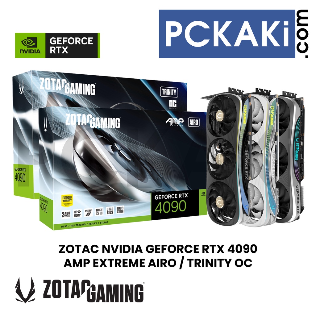 ZOTAC GAMING NVIDIA GEFORCE RTX 4090 AMP EXTREME AIRO / TRINITY OC ...