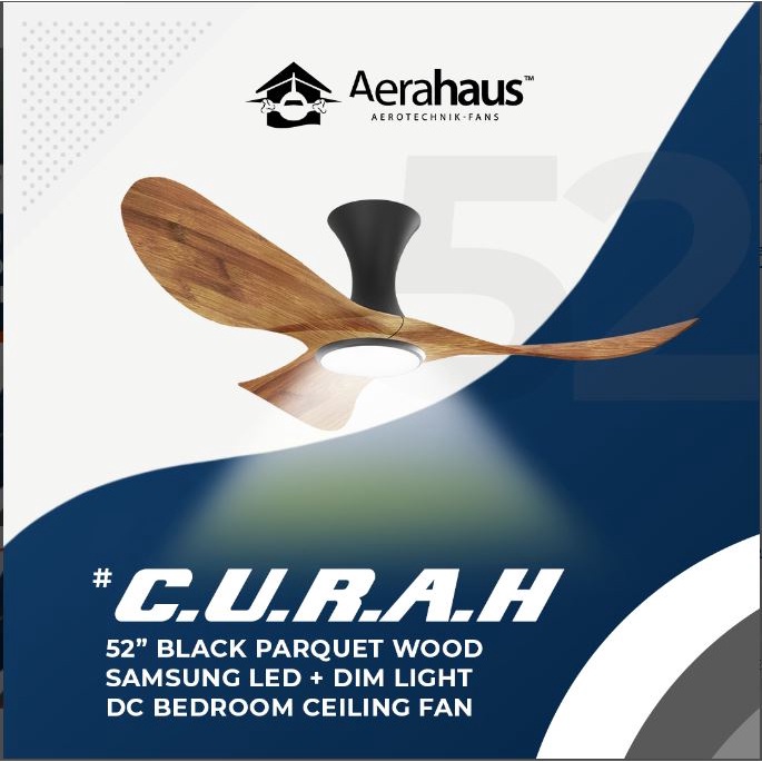 Alaska Curah/Burah/Aurah Smart DC Ceiling Fan 52"/43"/50" with 23W ...