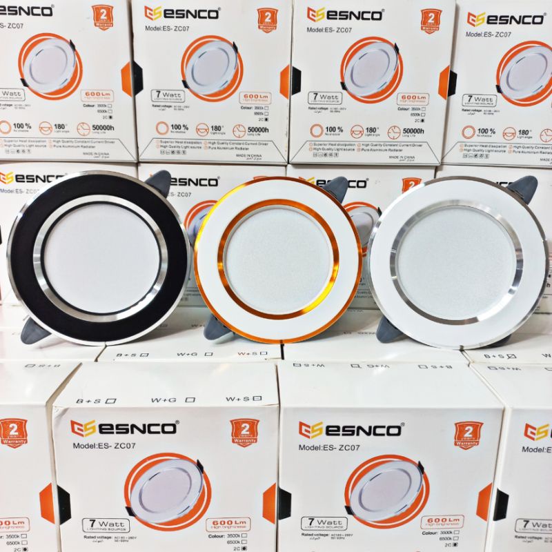 Led Ceiling Light 7w 3 Modes In Gold, Silver, Black 90mm | Shopee Singapore