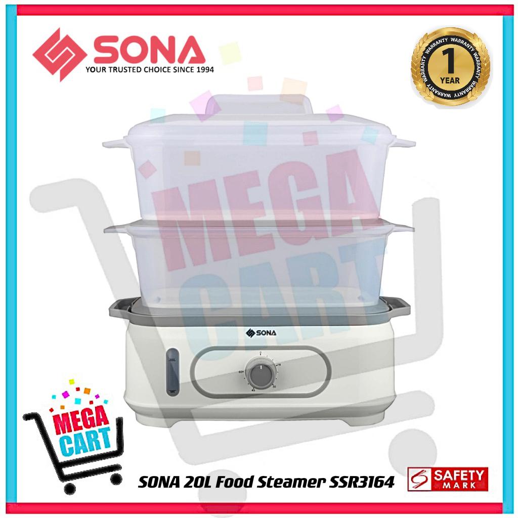 Sona 20L Electric Food Steamer SSR 3164 | SSR3164 (1 Year Warranty ...