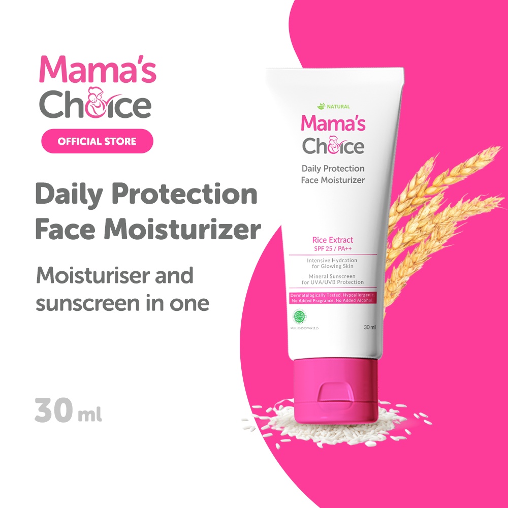 Daily Protection Face Moisturizer by Mama's Choice | Sunscreen SPF 20 ...