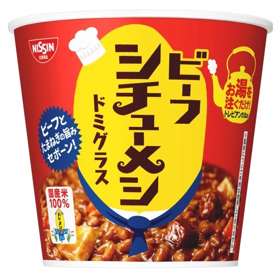 Nissin Cup Instant Rice Stewed Beef Domiglace 100g | Shopee Singapore