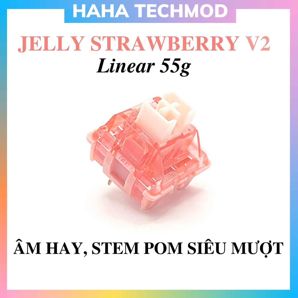 Strawberry Jelly V2 | Mechanical Keyboard Switch | Hahatechmod | Shopee ...