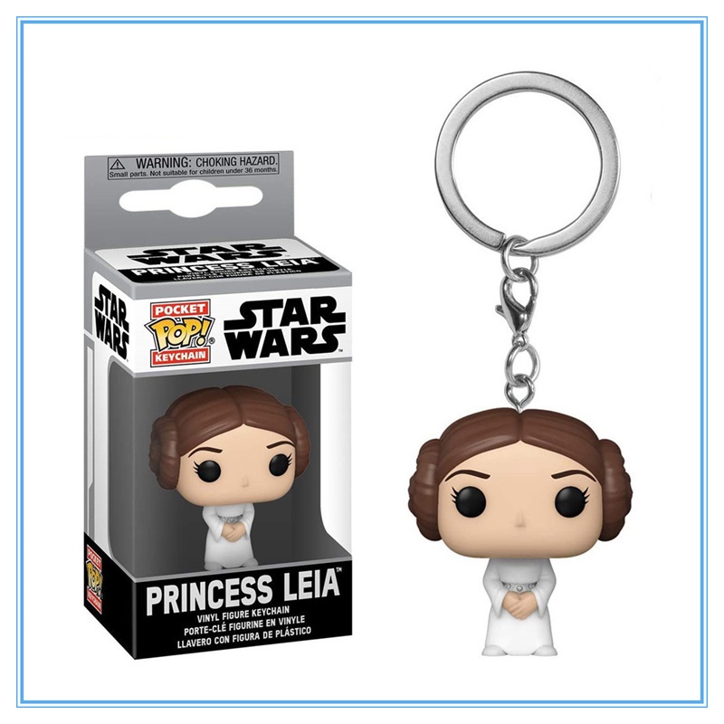 Funko Pocket Pop! Keychain: Star Wars - Princess Leia Keyring Vinyl ...