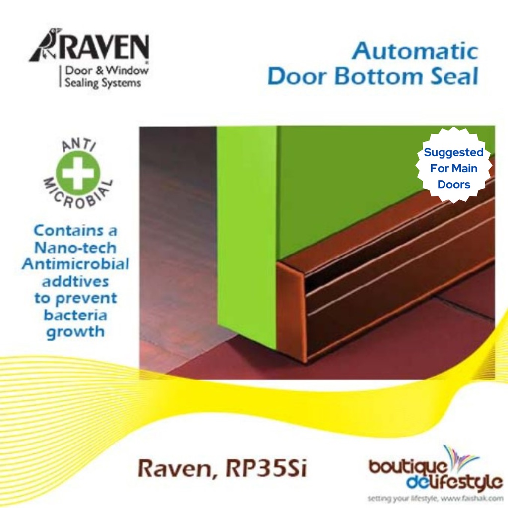 Raven, Automatic Door Bottom Seal, RP35Si with Installation (Perimeter ...