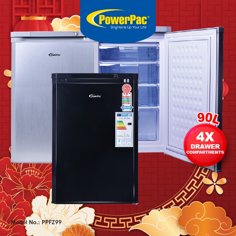 PowerPac Chest Freezer, Upright freezer, Freestanding Freezer 90L ...