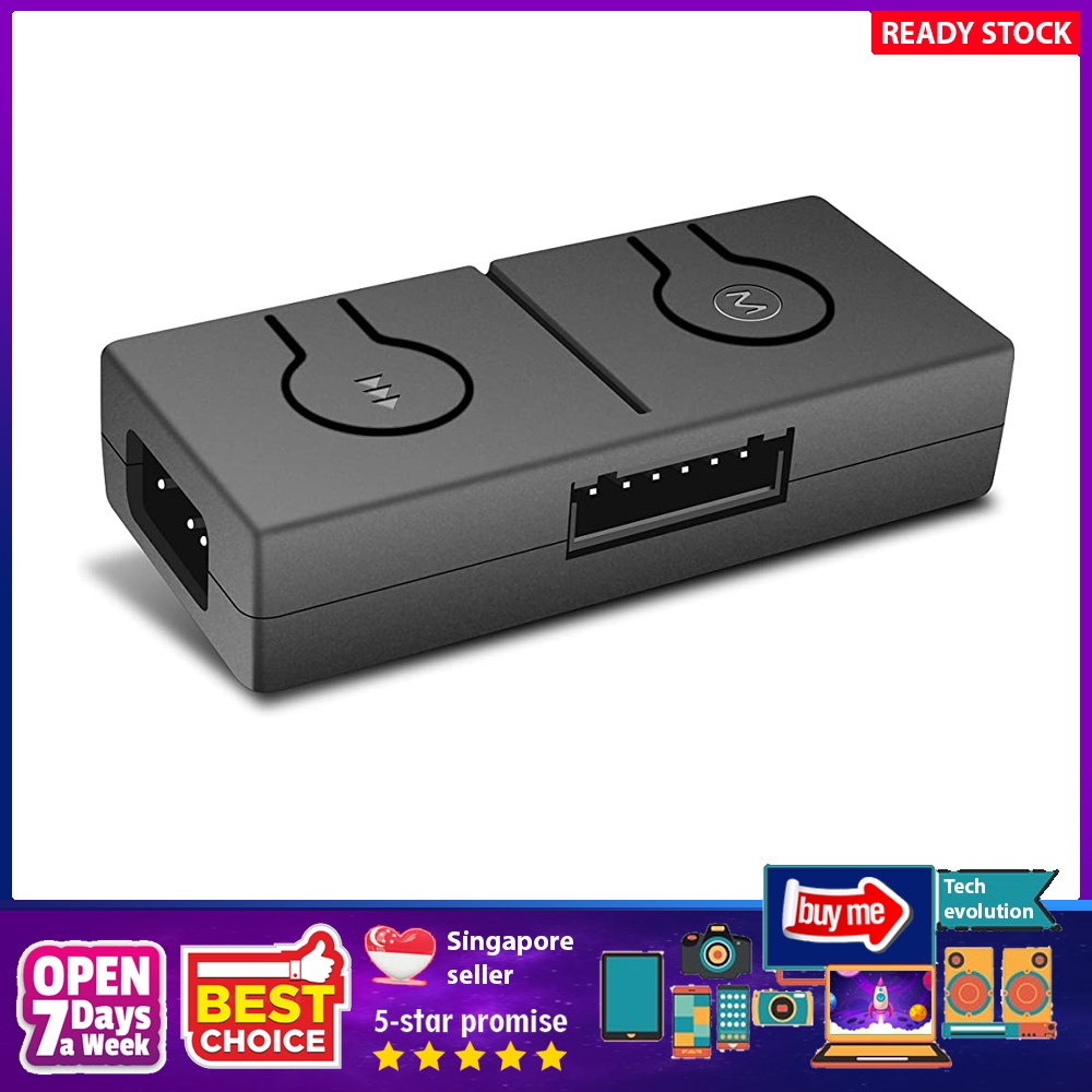 [sgstock] EZDIY-FAB RGB Converter, 12V RGB to 5V ARGB Transfer Hub with ...