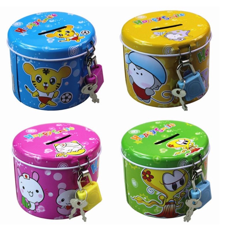 Coin Bank with Lock and Keys Toys Kids Goodie Bag Children Day ...