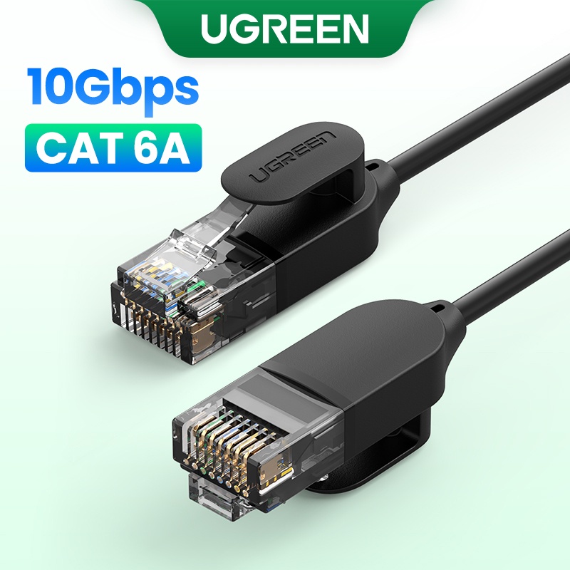 UGREEN High Speed Ethernet Cable CAT6A Cable Ultra Slim 10Gbps Gigabit ...