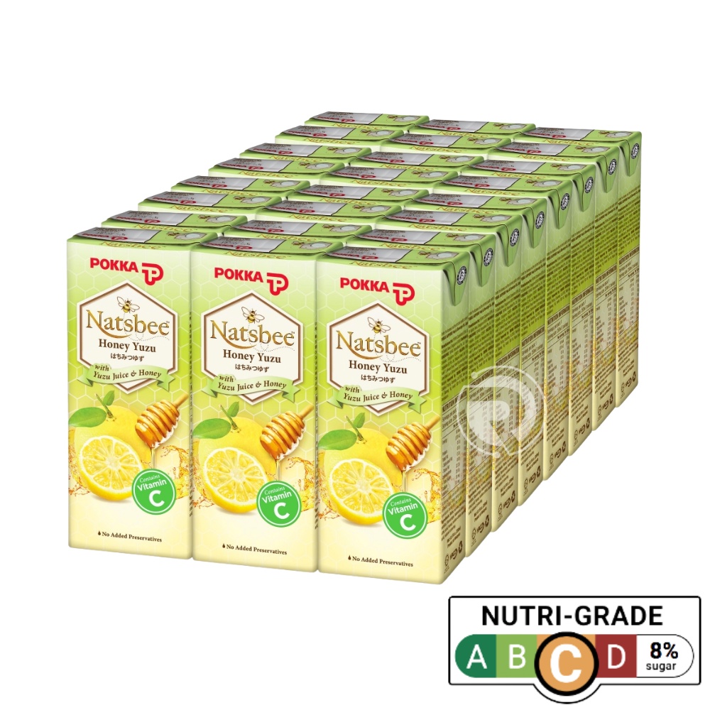 Pokka Natsbee Honey Yuzu Packet (250ml x 24 Packets) | Shopee Singapore