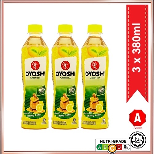 Oyoshi Honey Lemon Green Tea Drink 380ml x 3 Bottles asean.os | Shopee Singapore