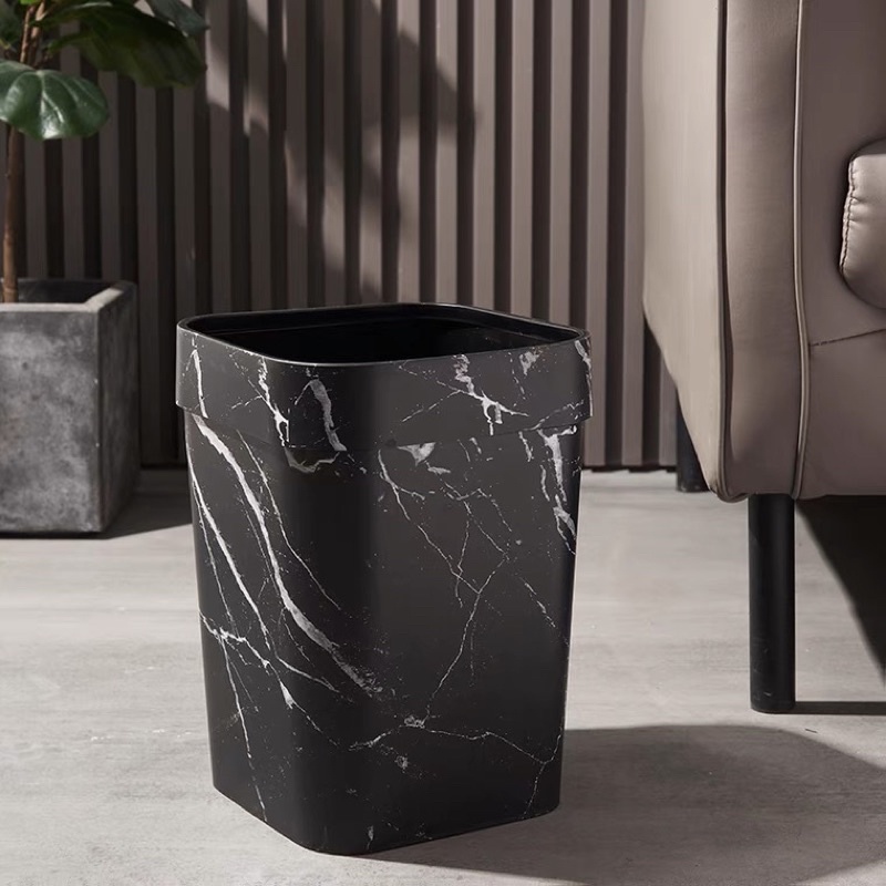 Unique Marble / Wood-look Waste Bin Dustbin Trashbin for kitchen ...
