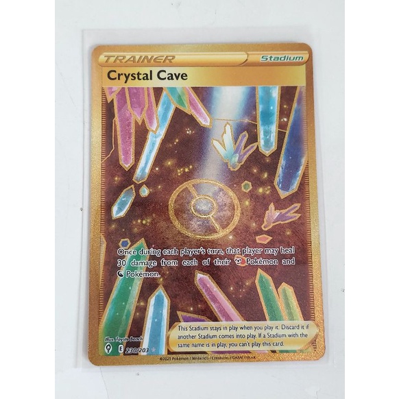 Pokemon crystal cave gold secret rare trainer stadium evolving skies ...