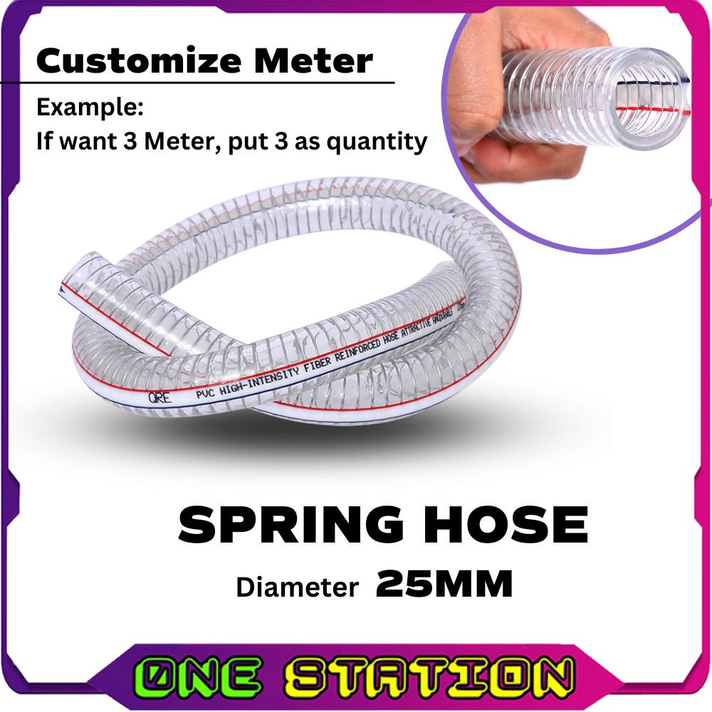 Spring Hose Transparent PVC Plumbing Hose Water Pump Plastic Pipe ...