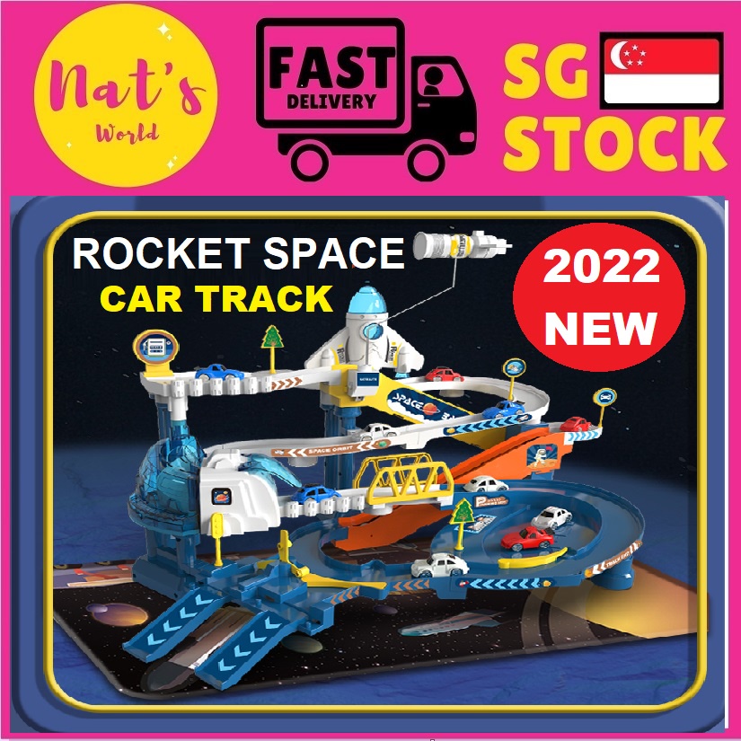 Children Track Car Toys Electric Adventure Cars Parking Lots Toys Kids ...