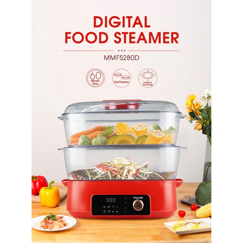 Mayer 28L Digital Food Steamer (MMFS280D) | Shopee Singapore