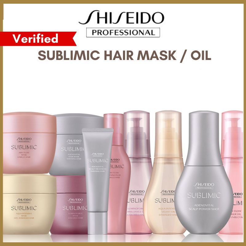 Shiseido Sublimic treatment Serum Mask Hair Oil Power Shot | Shopee Singapore
