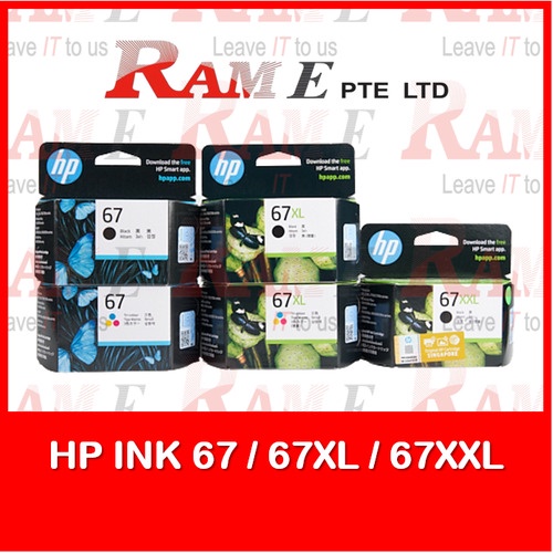[ORIGINAL] HP 67 / 67XL / 67XXL Black Tri-color Ink Cartridge | Shopee ...