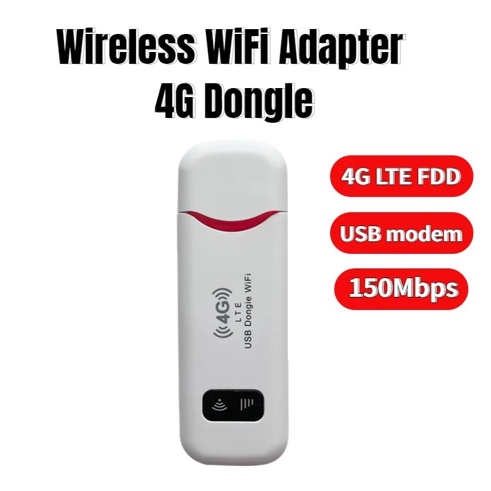 USB SIM Card Wireless WiFi Router 4G LTE Portable 150Mbps USB Modem ...