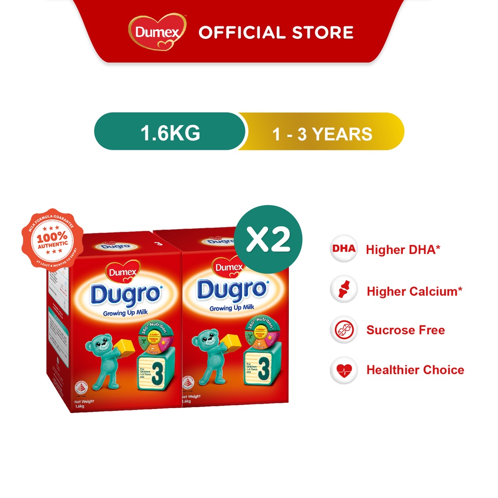[Bundle of 2] Dumex Dugro Stage 3 Children Growing Up Milk Powder ...