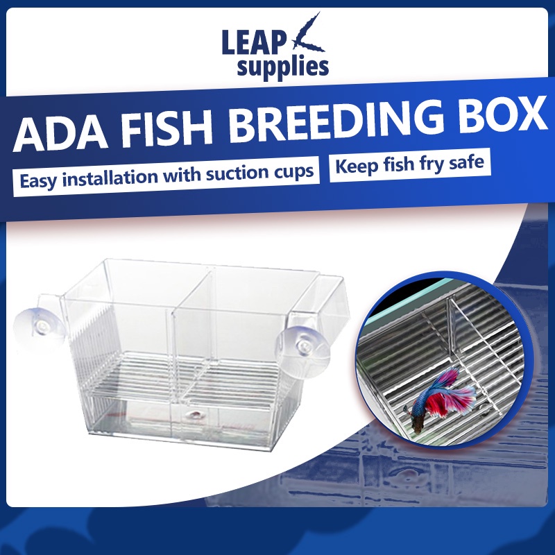 ADA Fish Breeding Box | Acrylic Fish Fry Guppies Mollies Box | Shopee ...