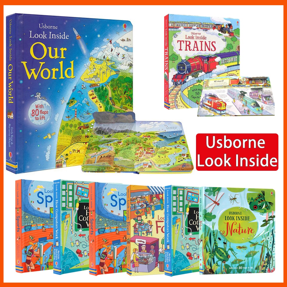 Usborne Look Inside Things that go/Jungle/Airport/Trains/Your Body ...