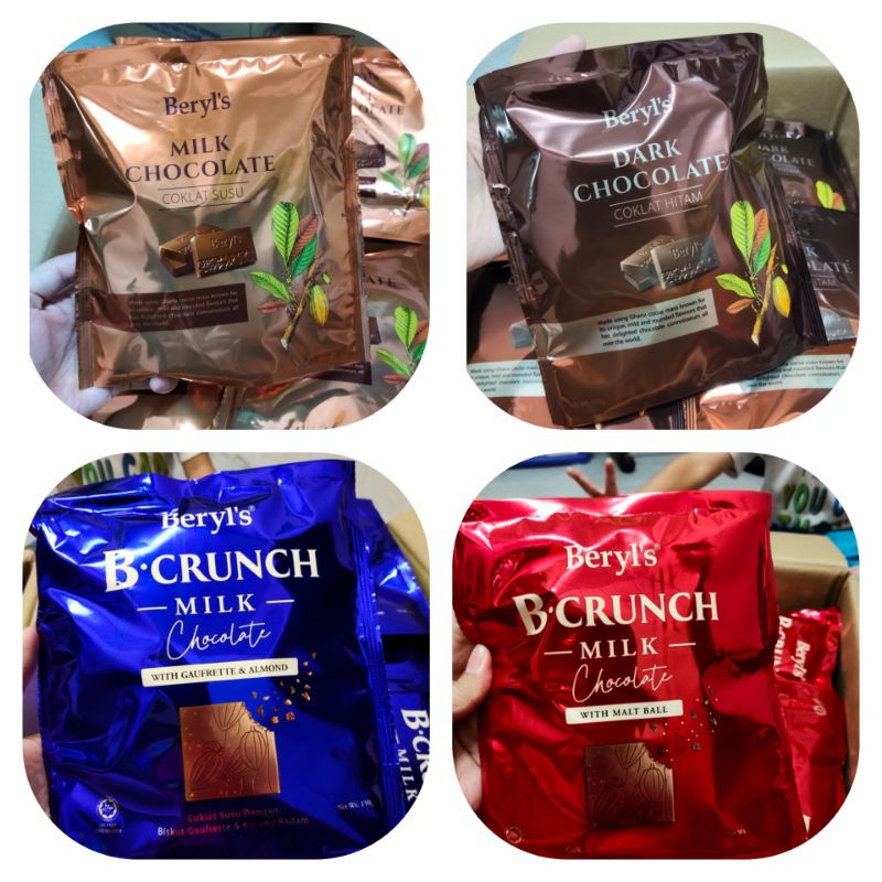 Beryls B Crunch Milk Choc with Almond Gaufrette/Malt Ball (150g ...