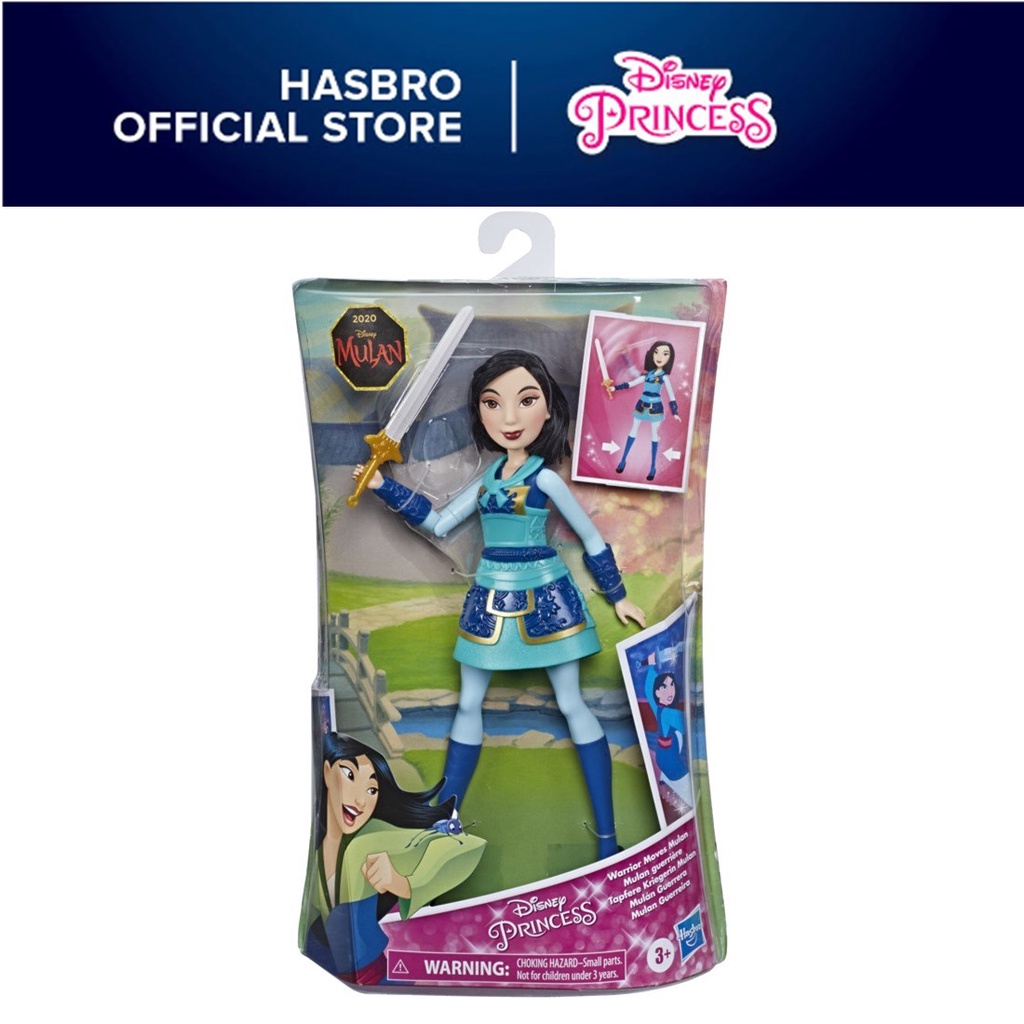 Disney Princess Warrior Moves Mulan Doll with Sword-Swinging Action ...