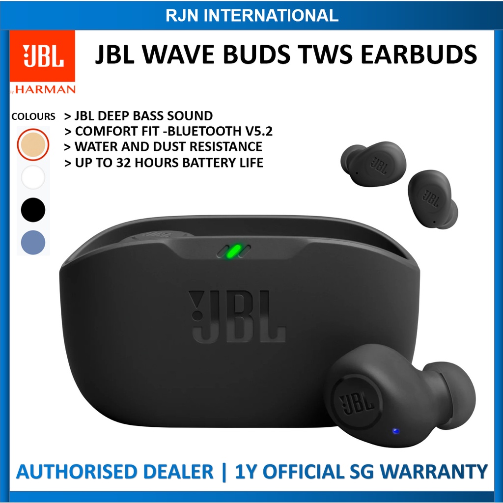 JBL Wave Buds Tws wireless earbuds with water and dust resistance and ...