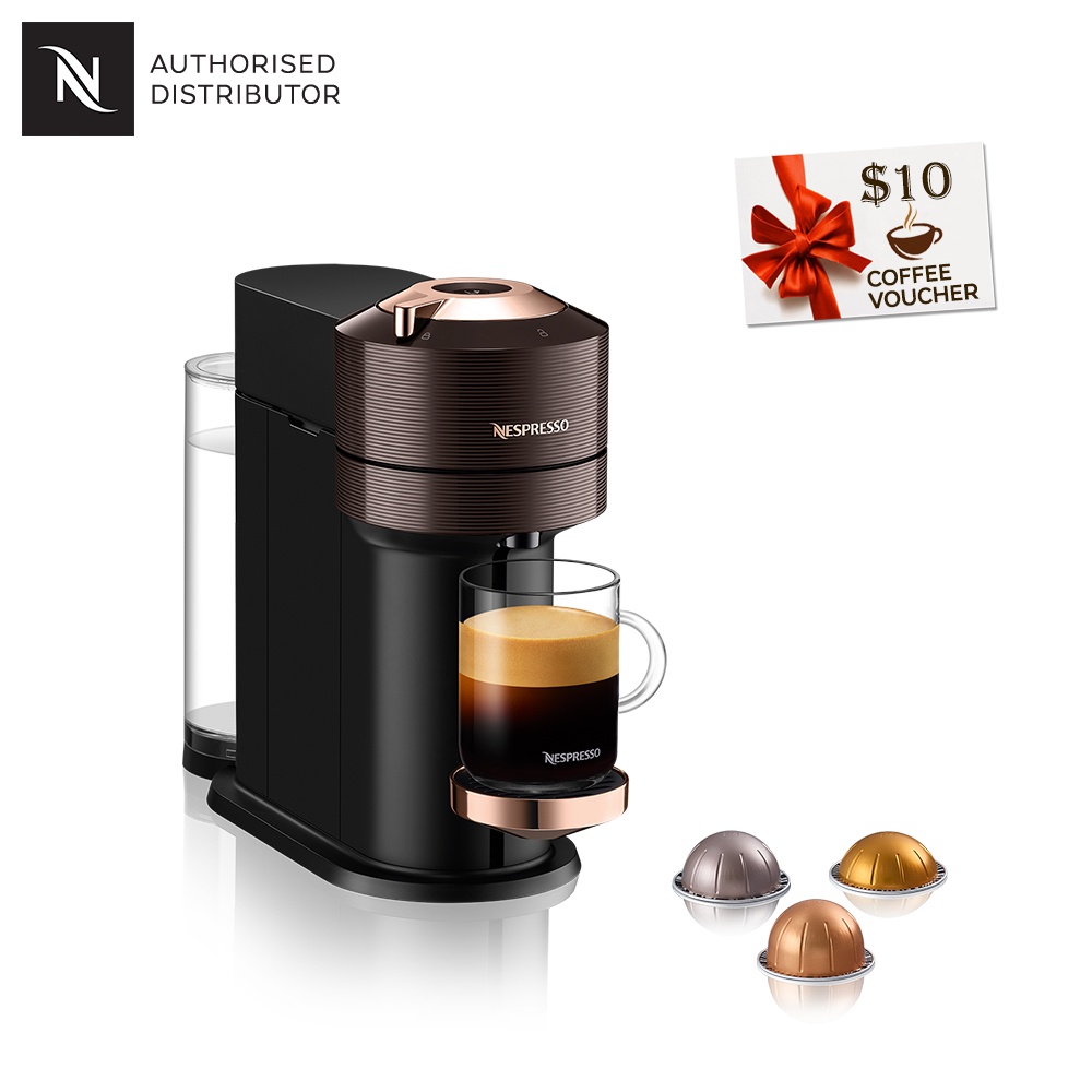 Nespresso Vertuo Next Premium Coffee Machine (Rich Brown) | Shopee ...