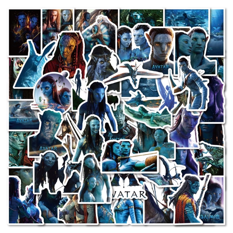 AVATAR-2 Pandora Planet 55pcs Graffiti Stickers Creative Jake Sully ...