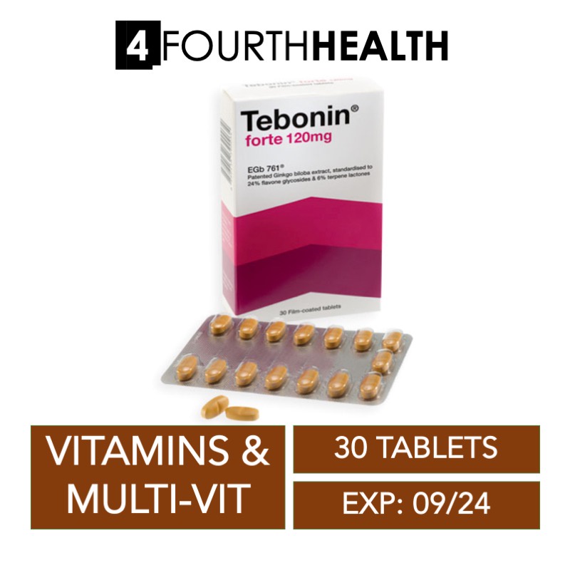 Tebonin Forte 120mg - patented Gingko Biloba 30s (Exp Sep 2024 ...