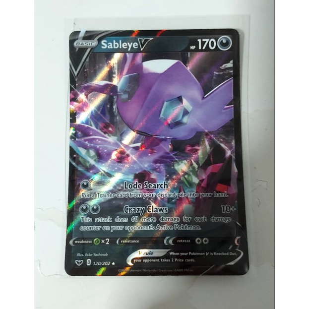 Pokemon sableye V sword and shield card | Shopee Singapore