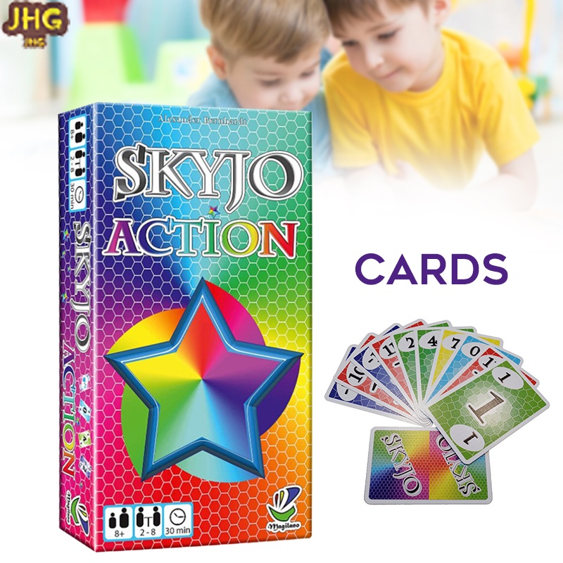 SKYJO Action Entertaining Card Game for Kid & Adults Ideal Game for Fun ...