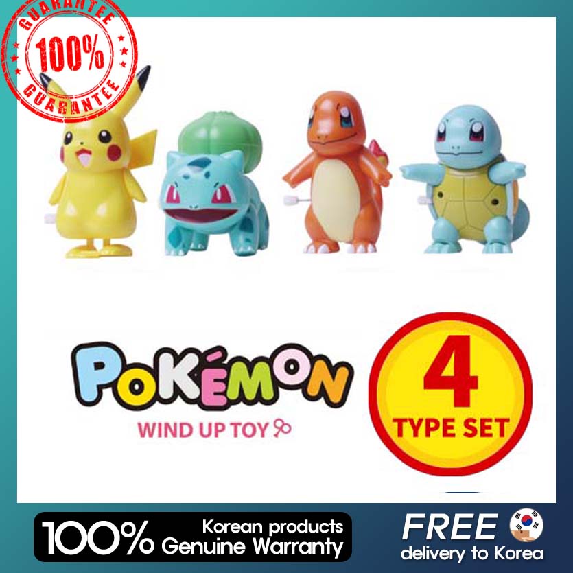POKEMON Wind Up Toy Figure 4 Types SET | Shopee Singapore