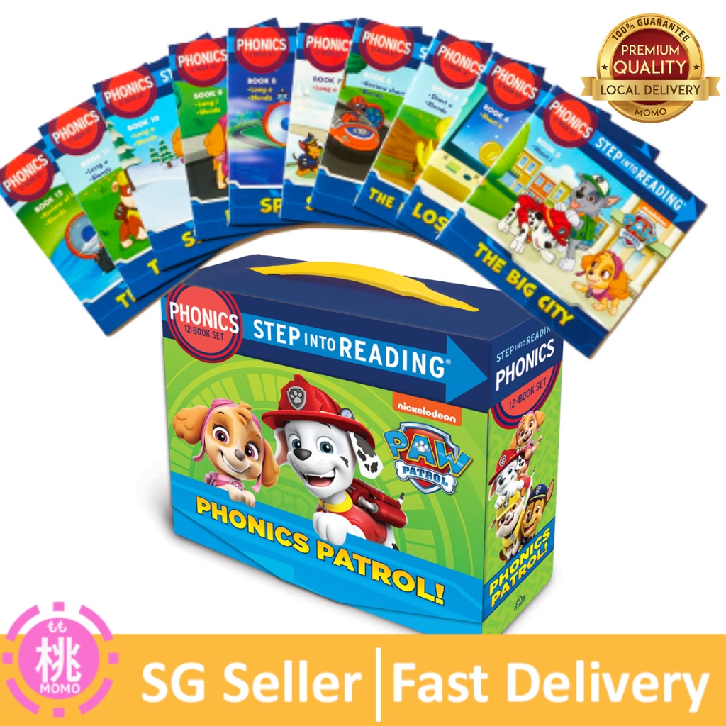 Paw Patrol Phonics Boxed Set Step into reading: 12 books set | Shopee ...