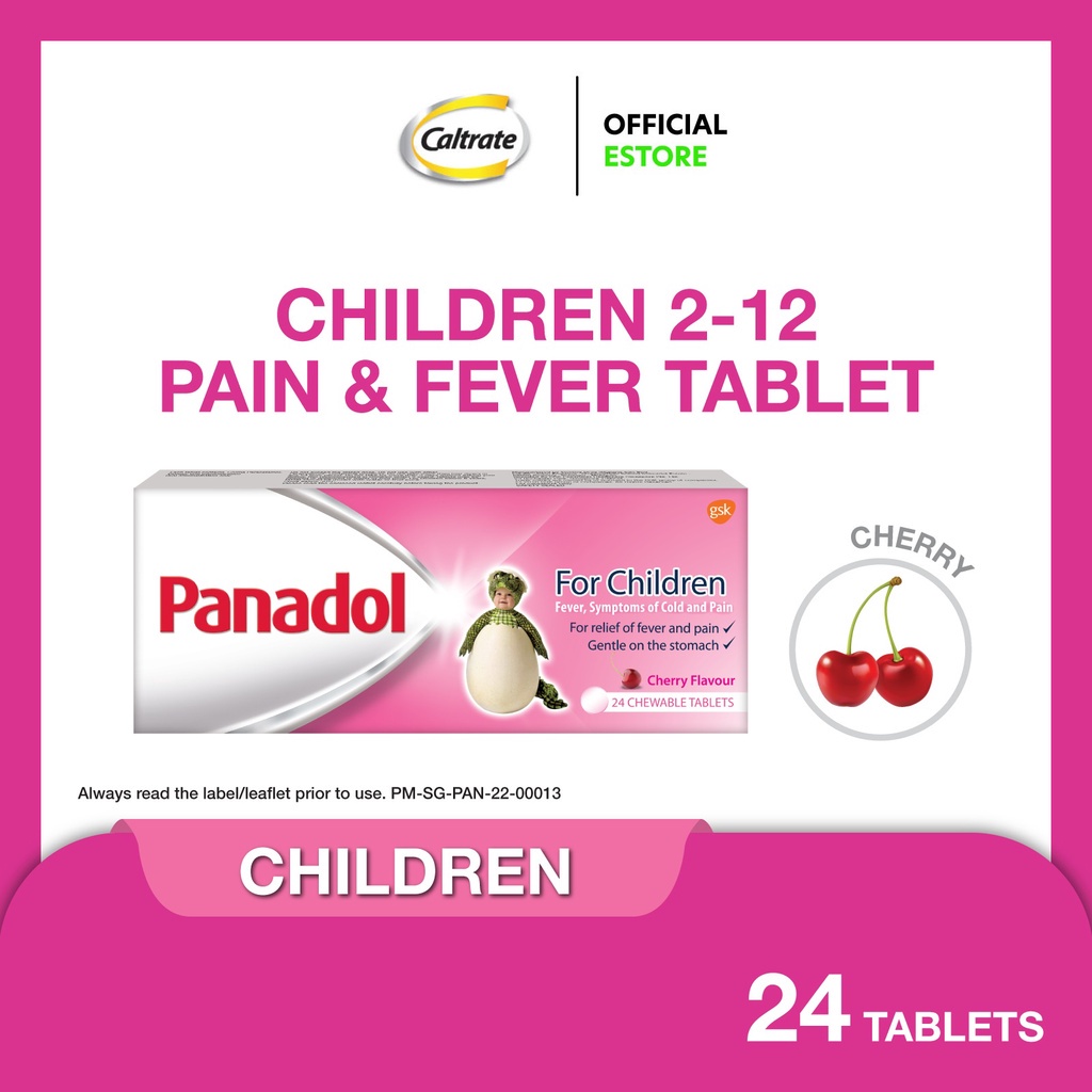 PANADOL Chewable Tablet for Children, Paracetamol for Fast & Effective ...