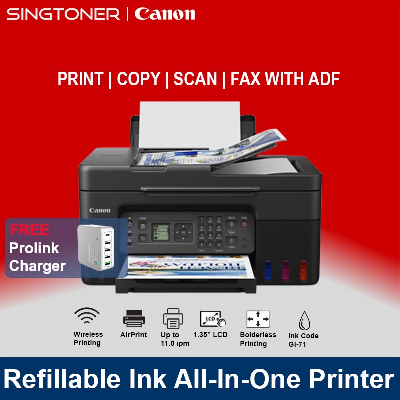 [Local Warranty] Canon PIXMA G4770 Wireless Refillable Ink Tank Printer ...