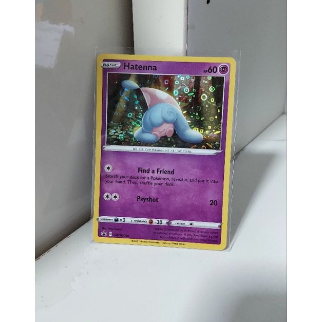 Pokemon swsh040 hatenna promo holo card | Shopee Singapore